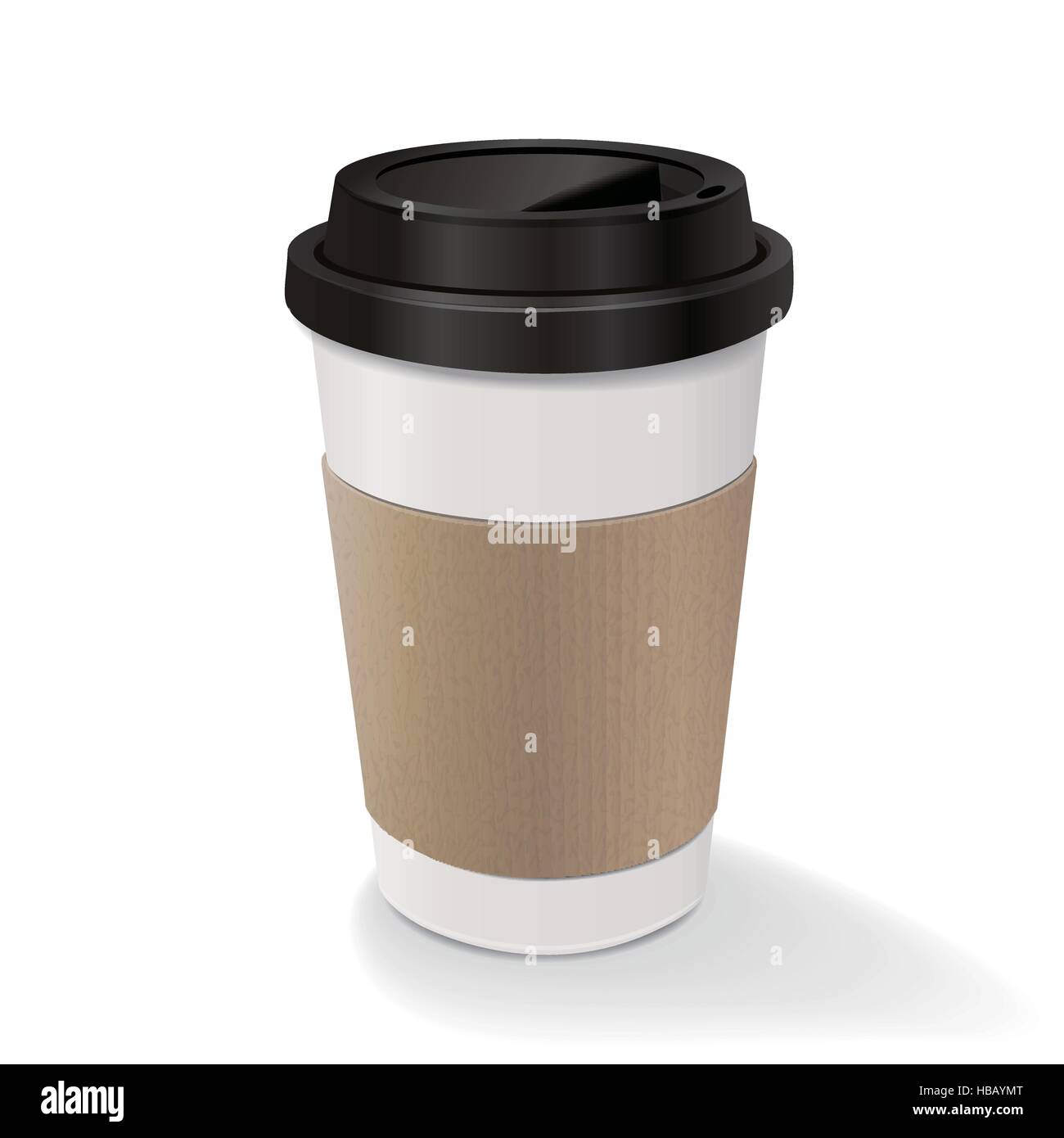paper coffee cup isolated on white background Stock Vector Image & Art ...