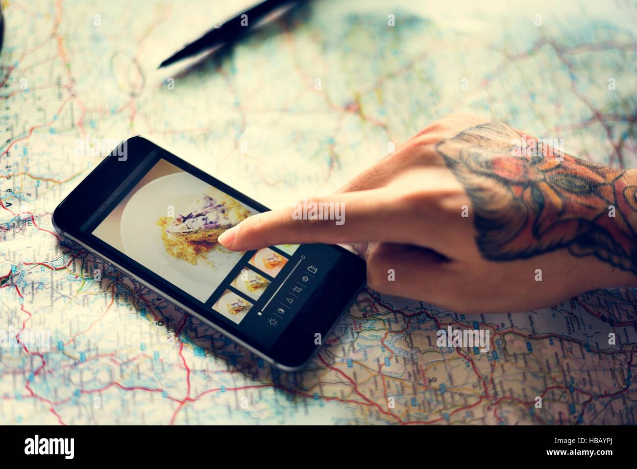 Digital Device Photography Editing Concept Stock Photo - Alamy