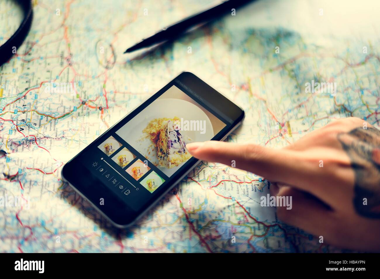 Digital Device Photography Editing Concept Stock Photo - Alamy