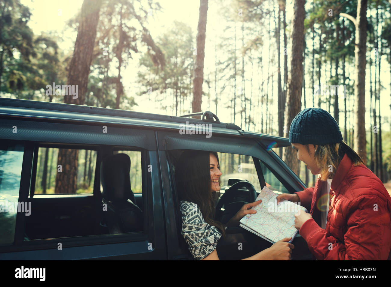 Woman Adventure Get Lost Location Destination Concept Stock Photo - Alamy