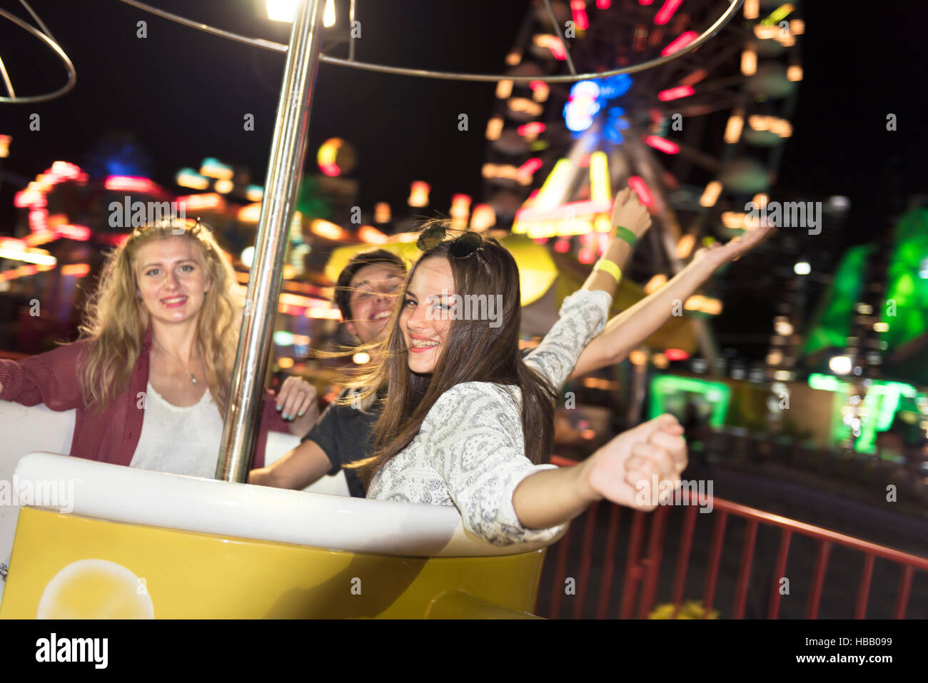 Amusement Carnival Theme Park Funfair Festival Concept Stock Photo - Alamy