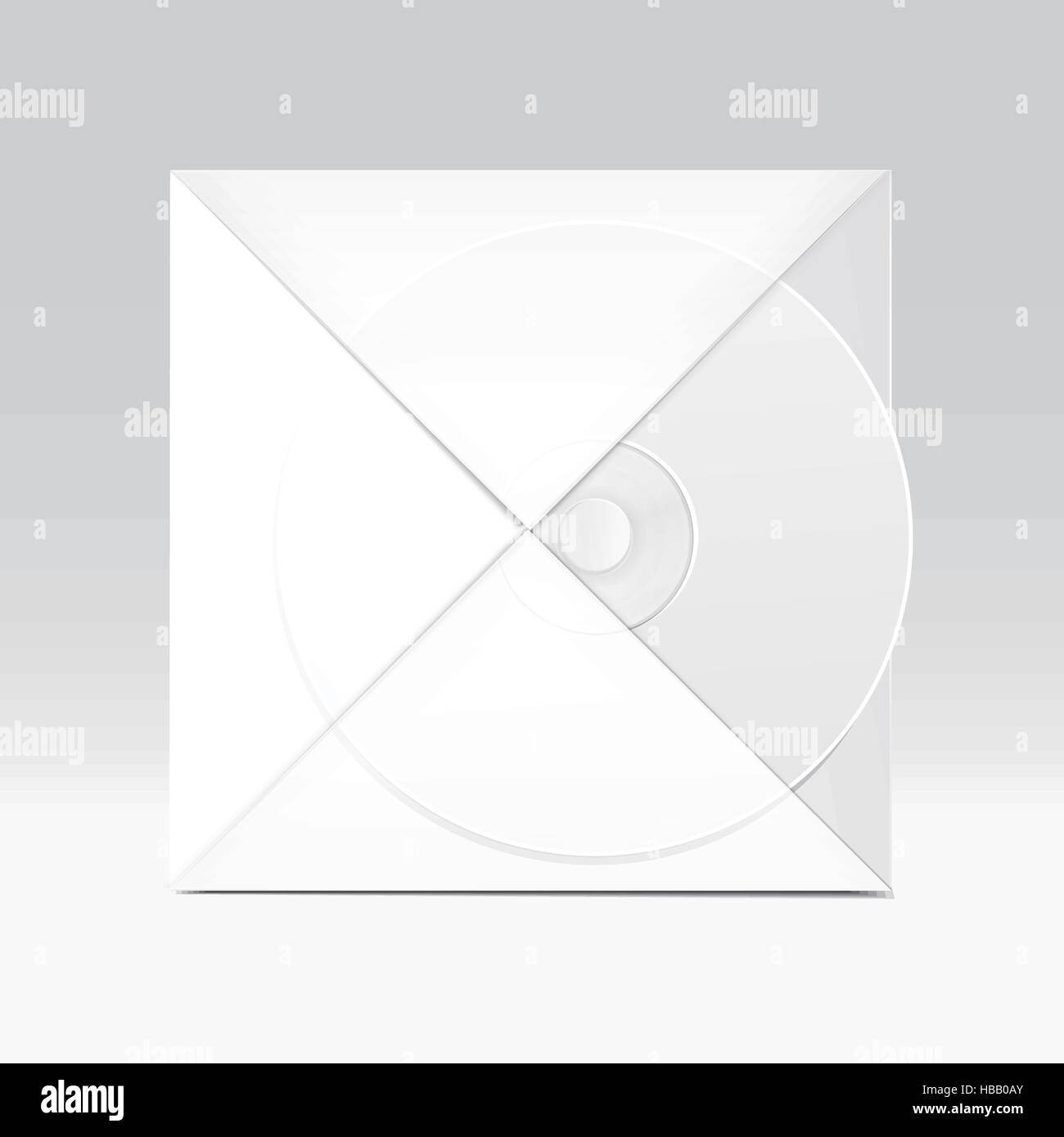 blank white compact disk with cover isolated on grey Stock Vector Image ...
