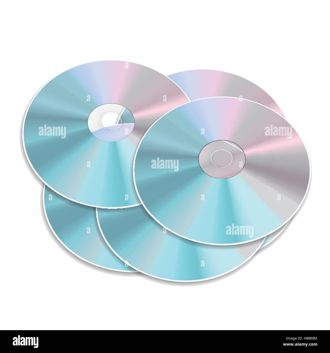 blue-ray CD or DVD isolated on white background Stock Vector Image ...