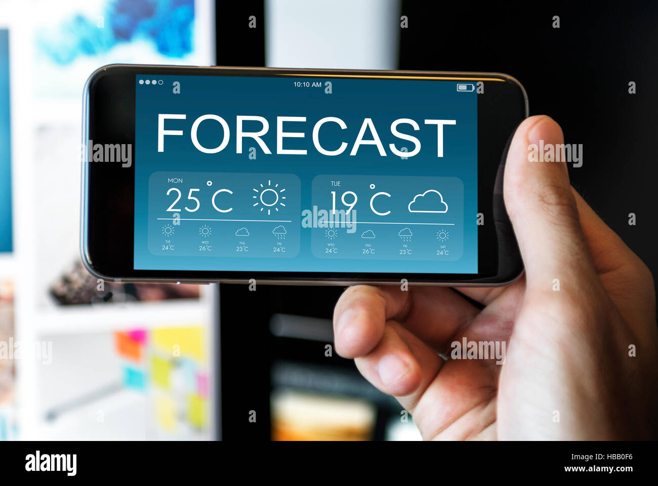 Forecast Weather Climate Temperature Concept Stock Photo - Alamy