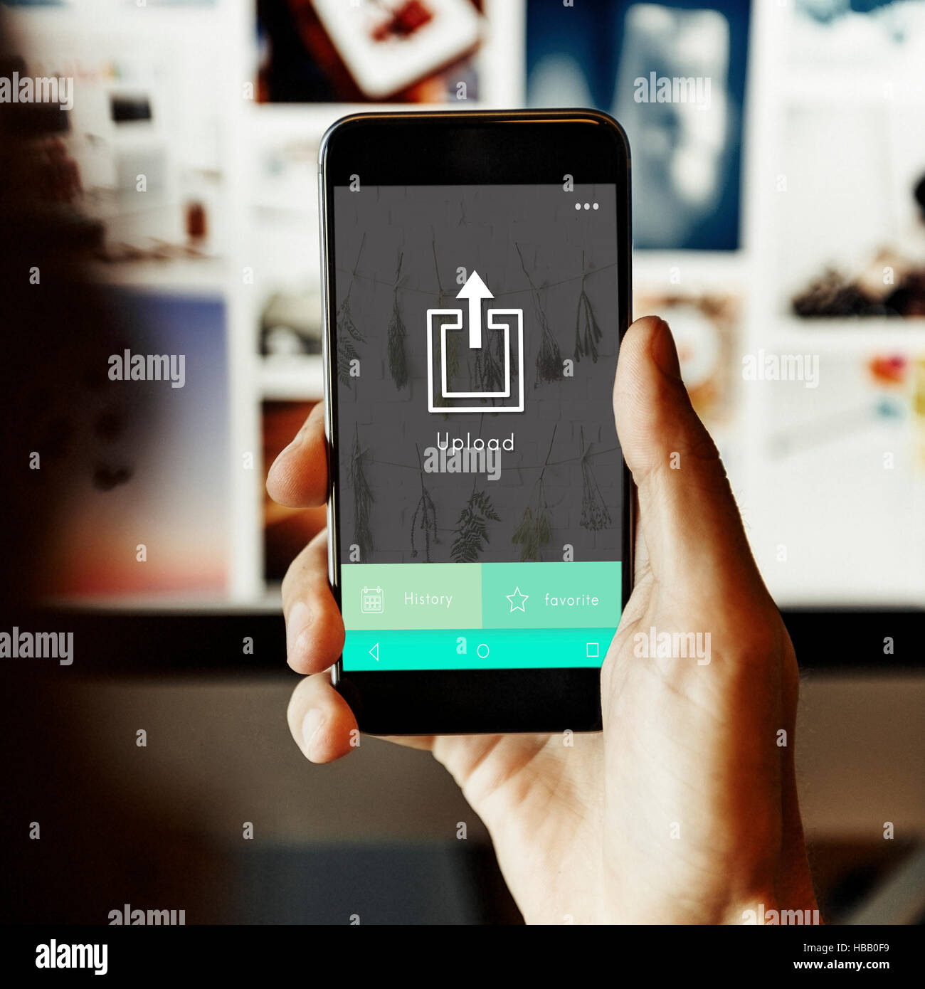 Upload Data Network Online Concept Stock Photo - Alamy