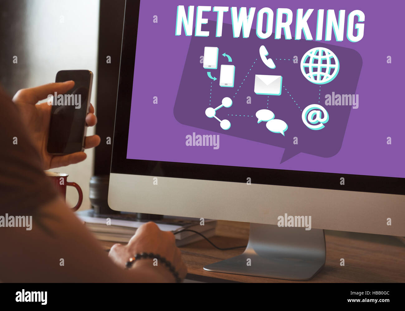 Communication Connection Internet Multimedia Technology Concept Stock ...