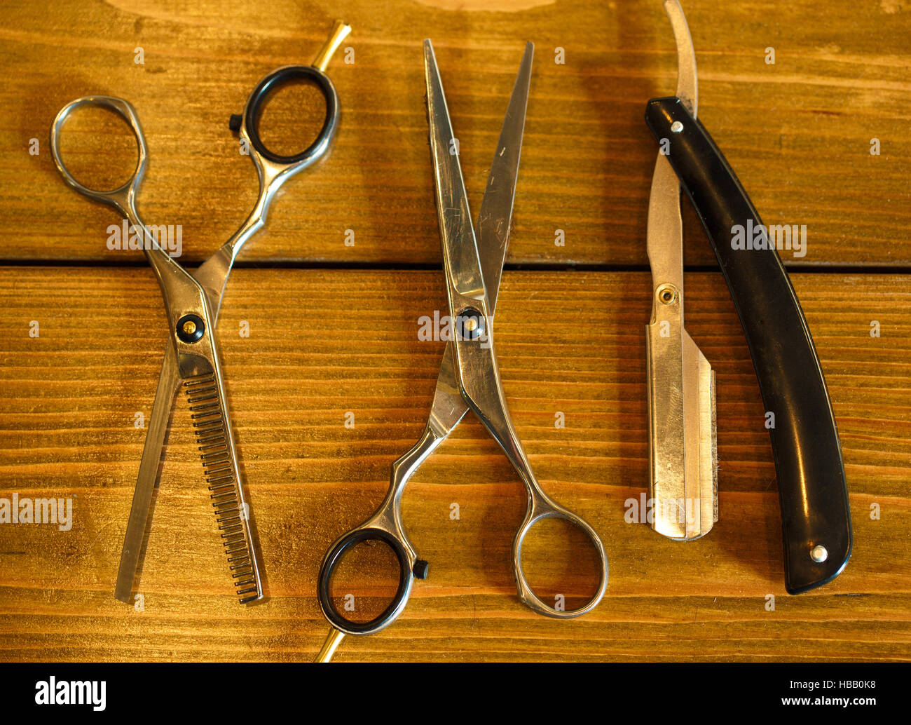 Vintage barber shop tools hi-res stock photography and images - Alamy