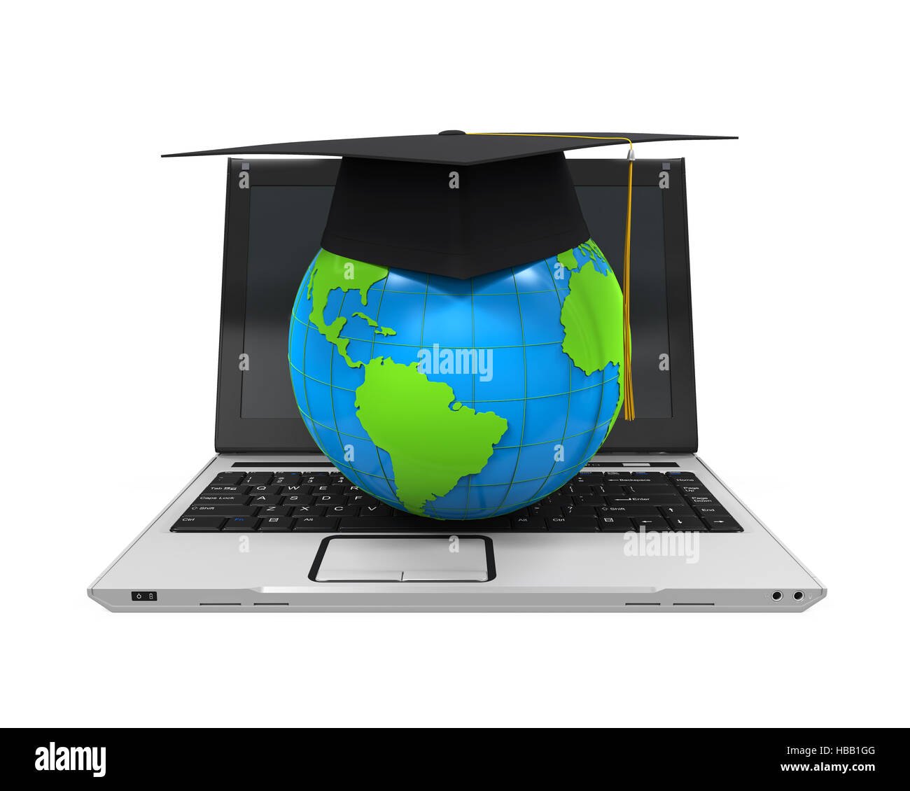 Education online world computer hi-res stock photography and images - Alamy