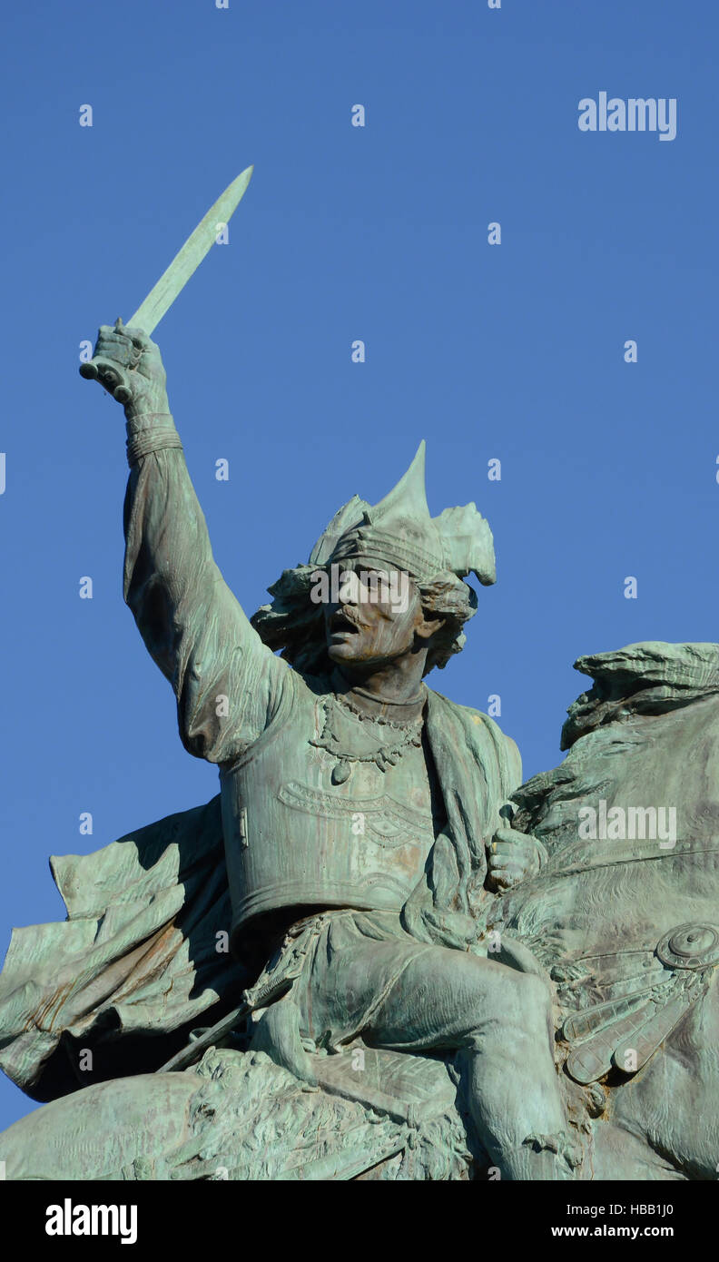 equestrian statue of Vercingetorix Jaude square Clermont-Ferrand Puy-de ...