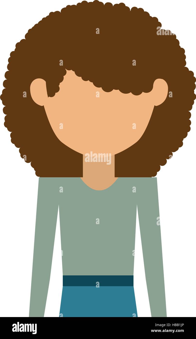 Woman icon. Girl female avatar person people and human theme. Isolated ...