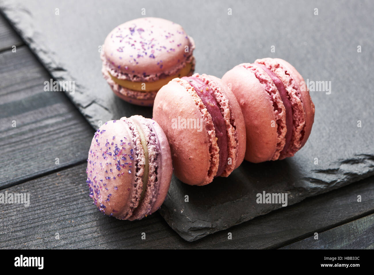 French delicious dessert macaroons Stock Photo - Alamy