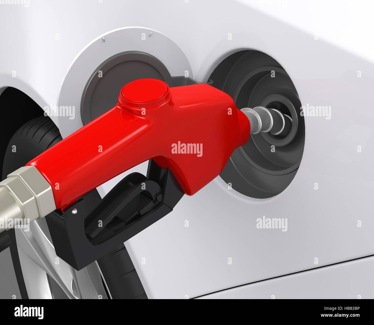Car Refueling at Gas Station Stock Photo - Alamy