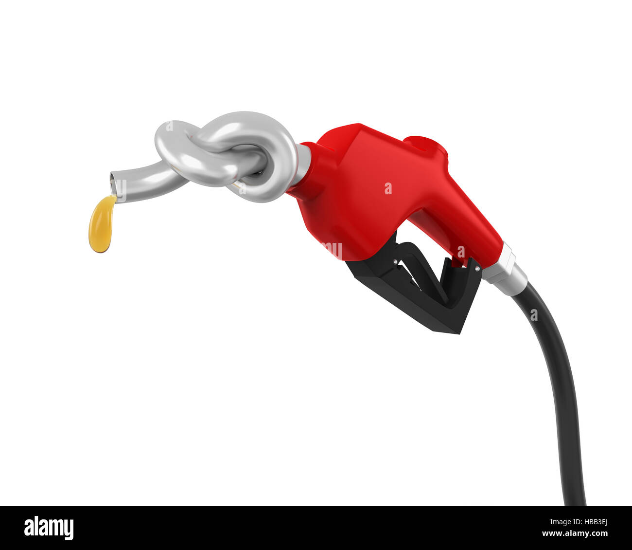 Gas Pump Nozzle with Knot Stock Photo - Alamy