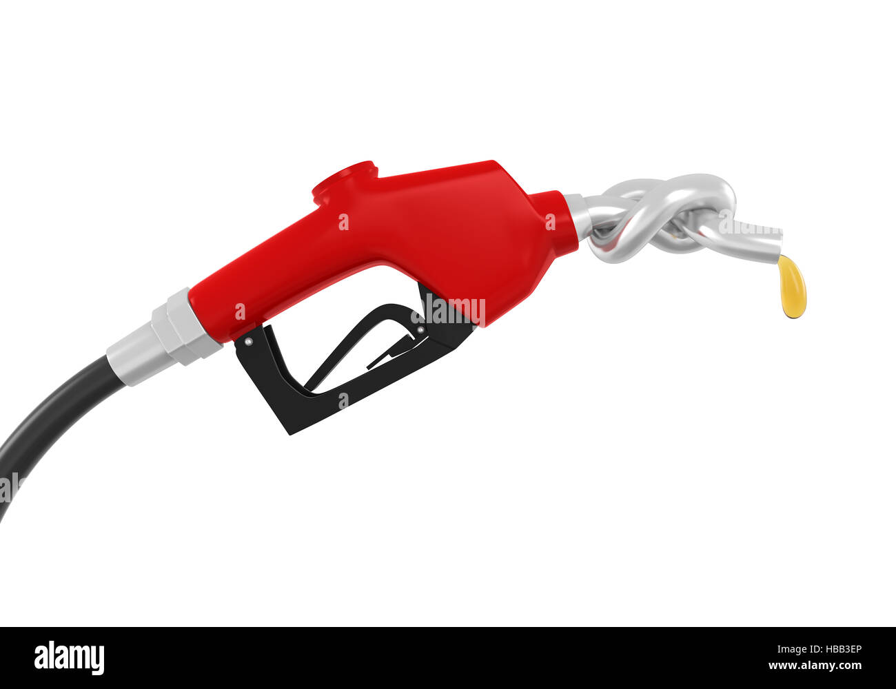 Gas Pump Nozzle with Knot Stock Photo - Alamy