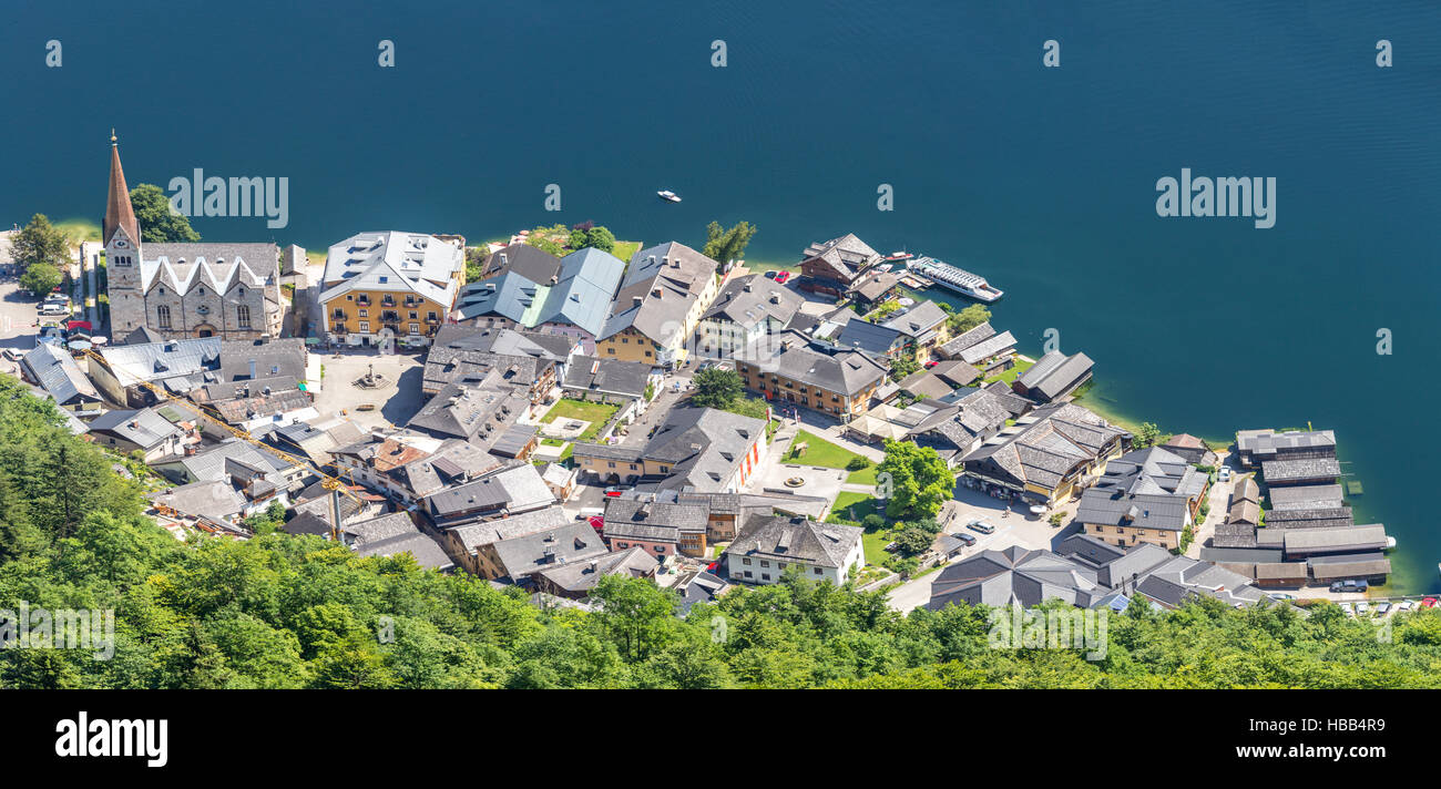 Aerial view hallstatt hi-res stock photography and images - Alamy