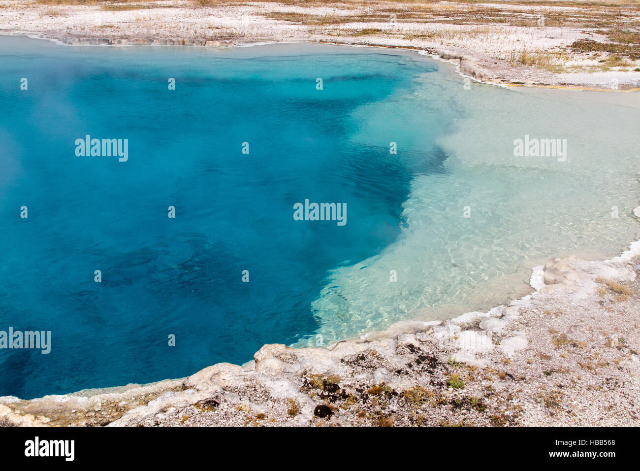 Sapphire pool at biscuit basin hi-res stock photography and images - Alamy