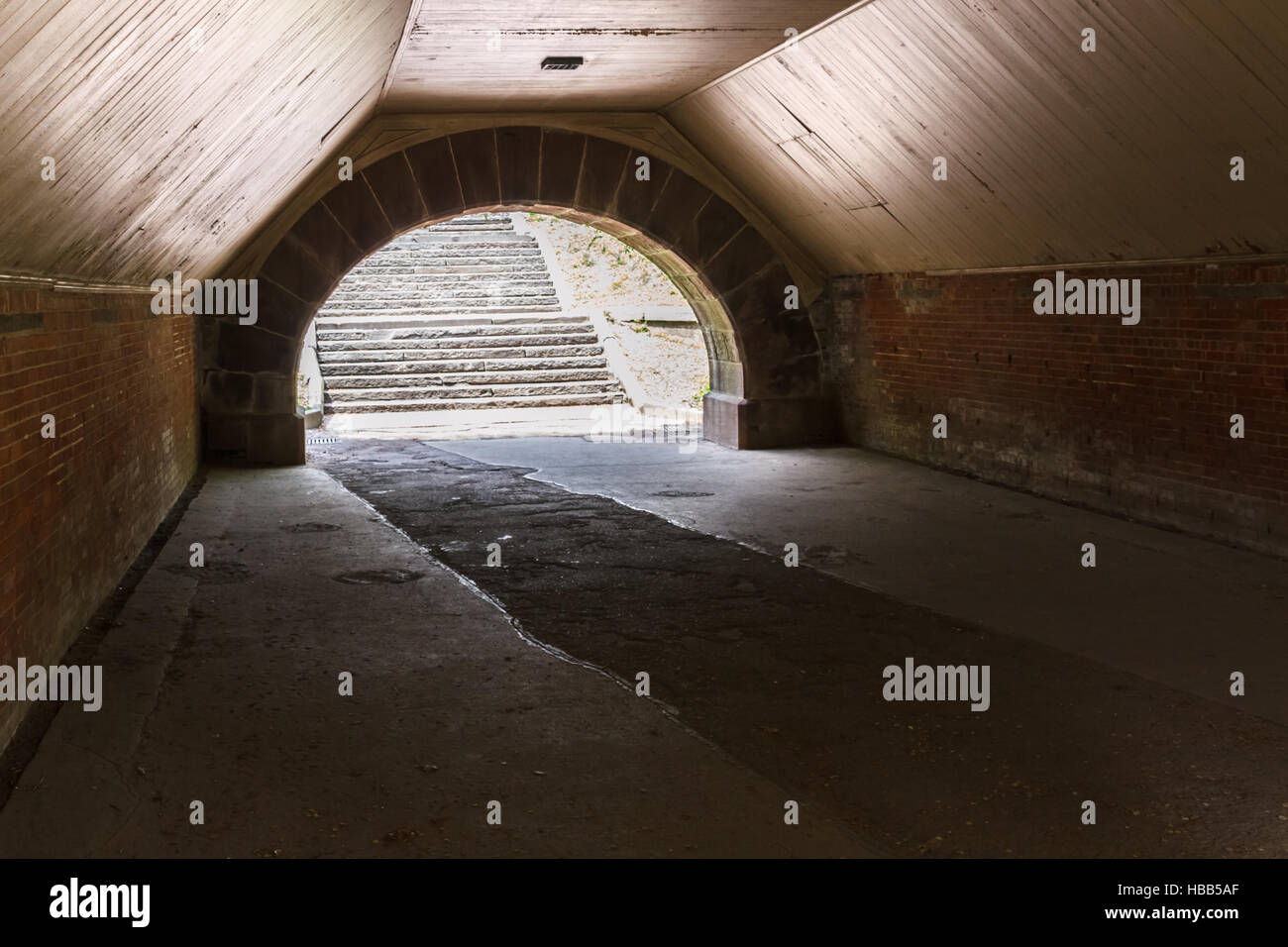 Pedestrian bridge and tunnel hi-res stock photography and images - Alamy
