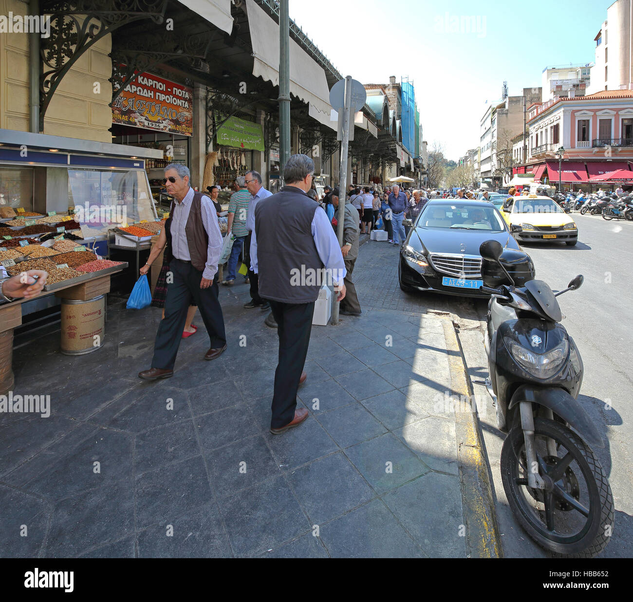 Central Athens Market Stock Photo - Alamy