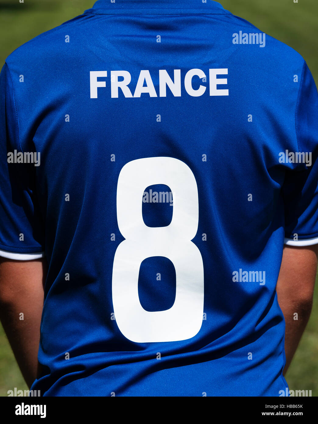 soccer jersey France Stock Photo - Alamy