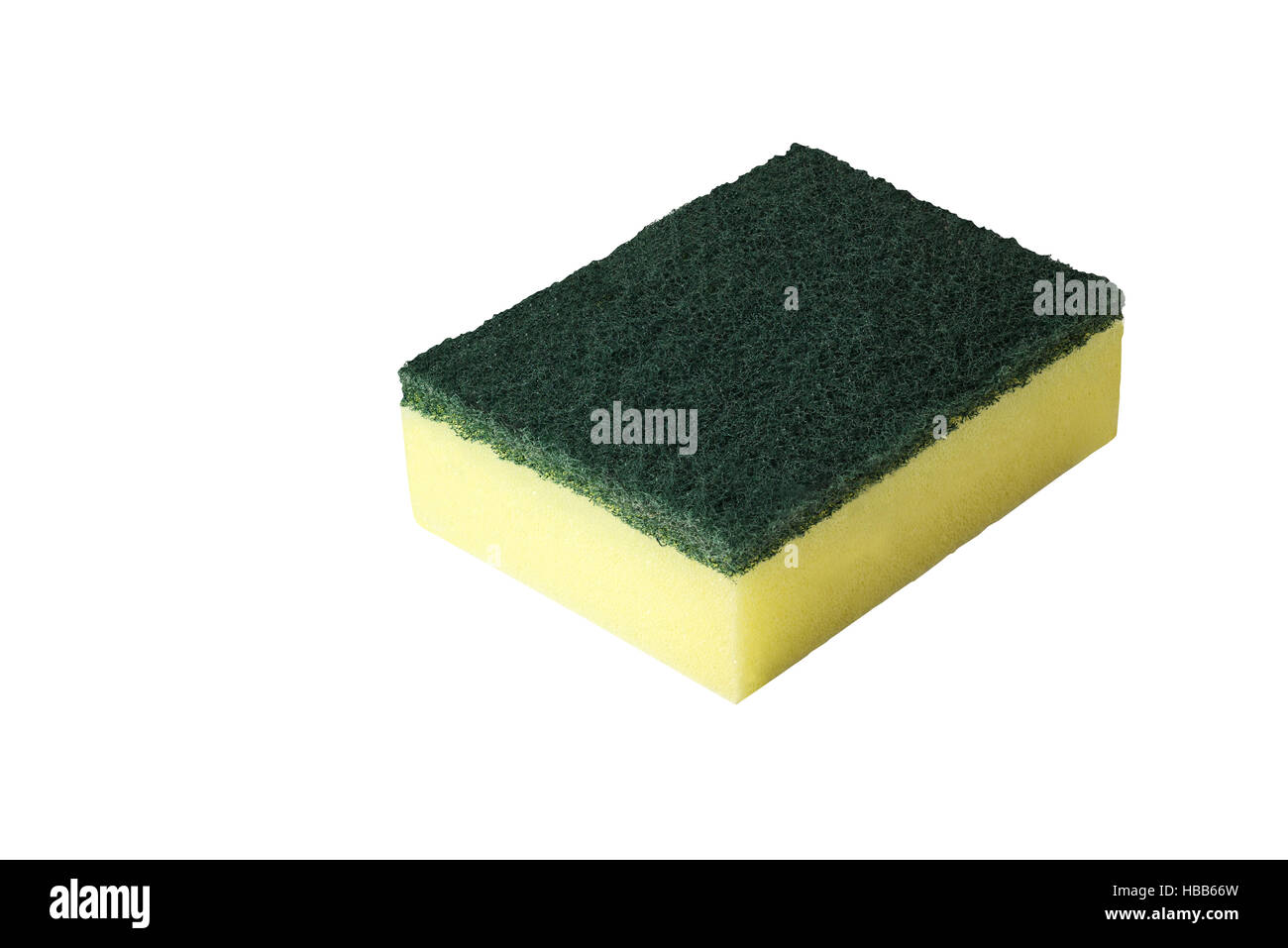 Dish cleaning sponge with scouring Pads, isolated on white background ...