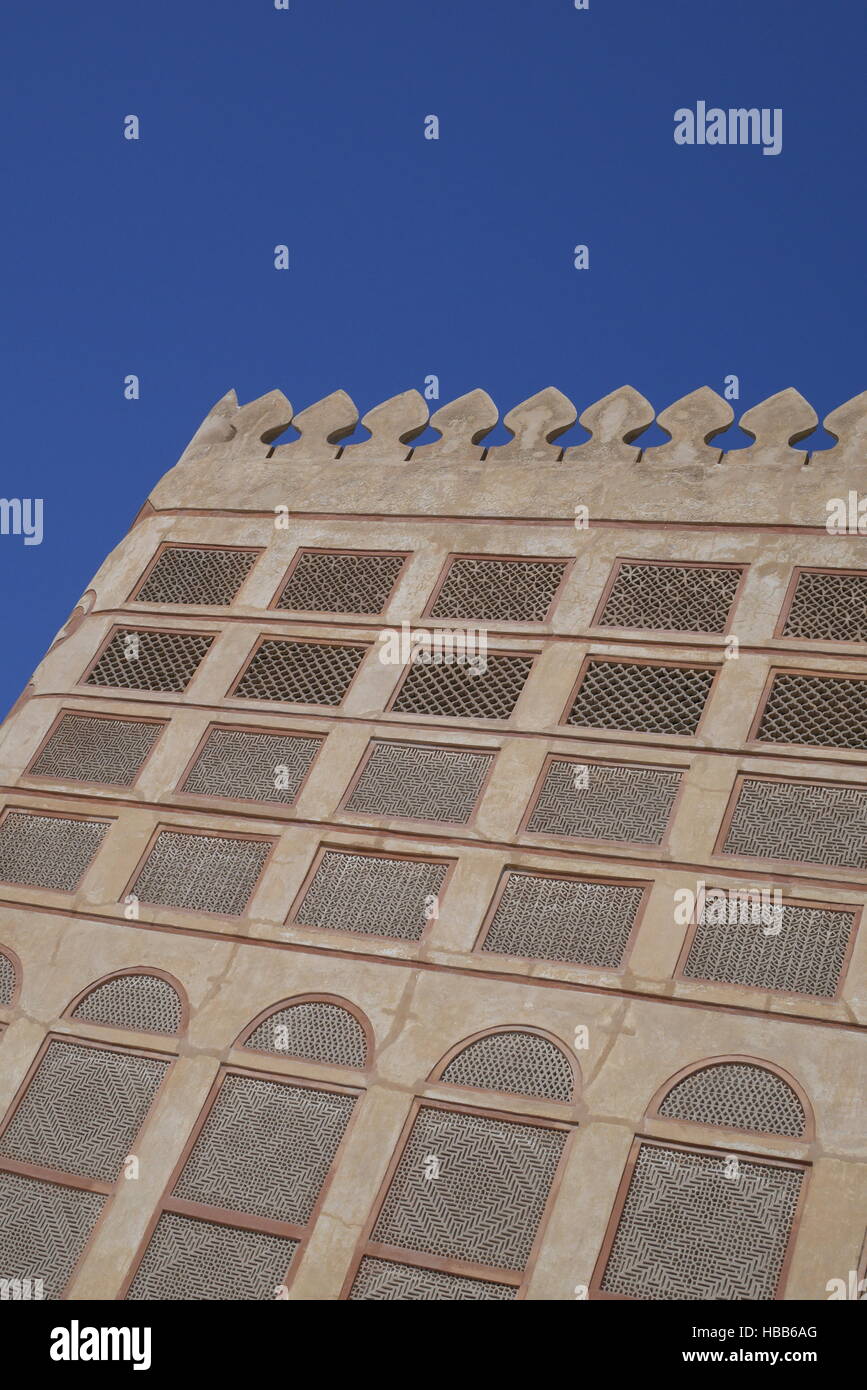 Facade of the Siyadi House, on the Pearl Trail, Muharraq, Kingdom of ...