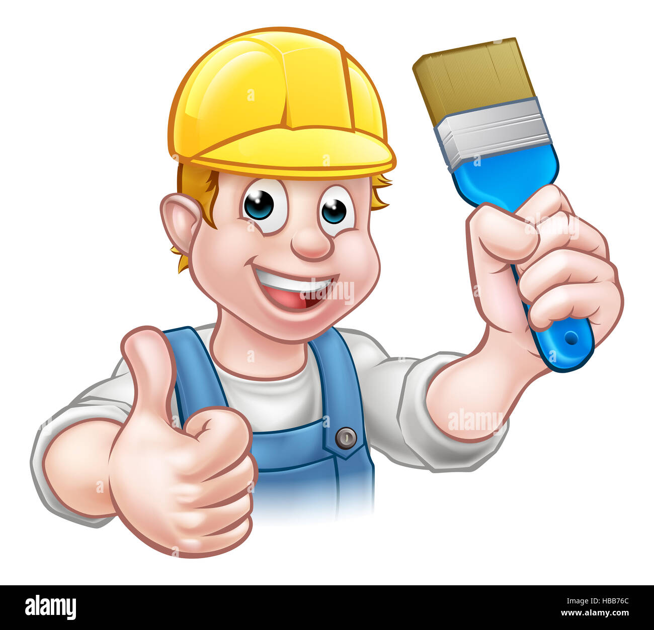 Painter cartoon character hi-res stock photography and images - Alamy