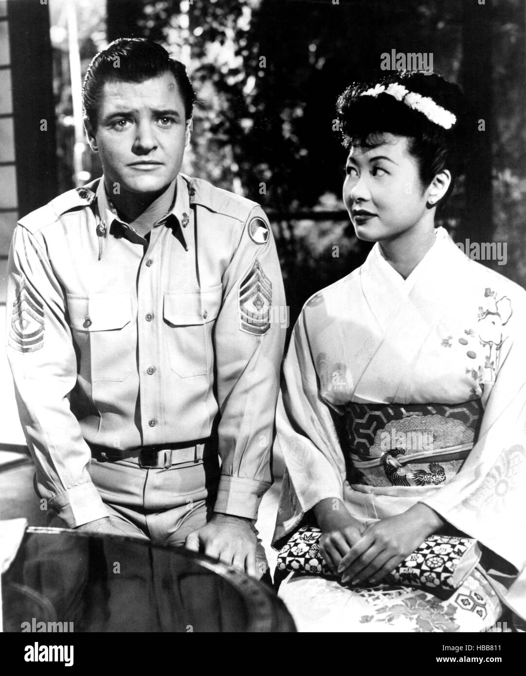 TOKYO AFTER DARK, from left, Richard Long, Michi Kobi, 1959 Stock Photo ...