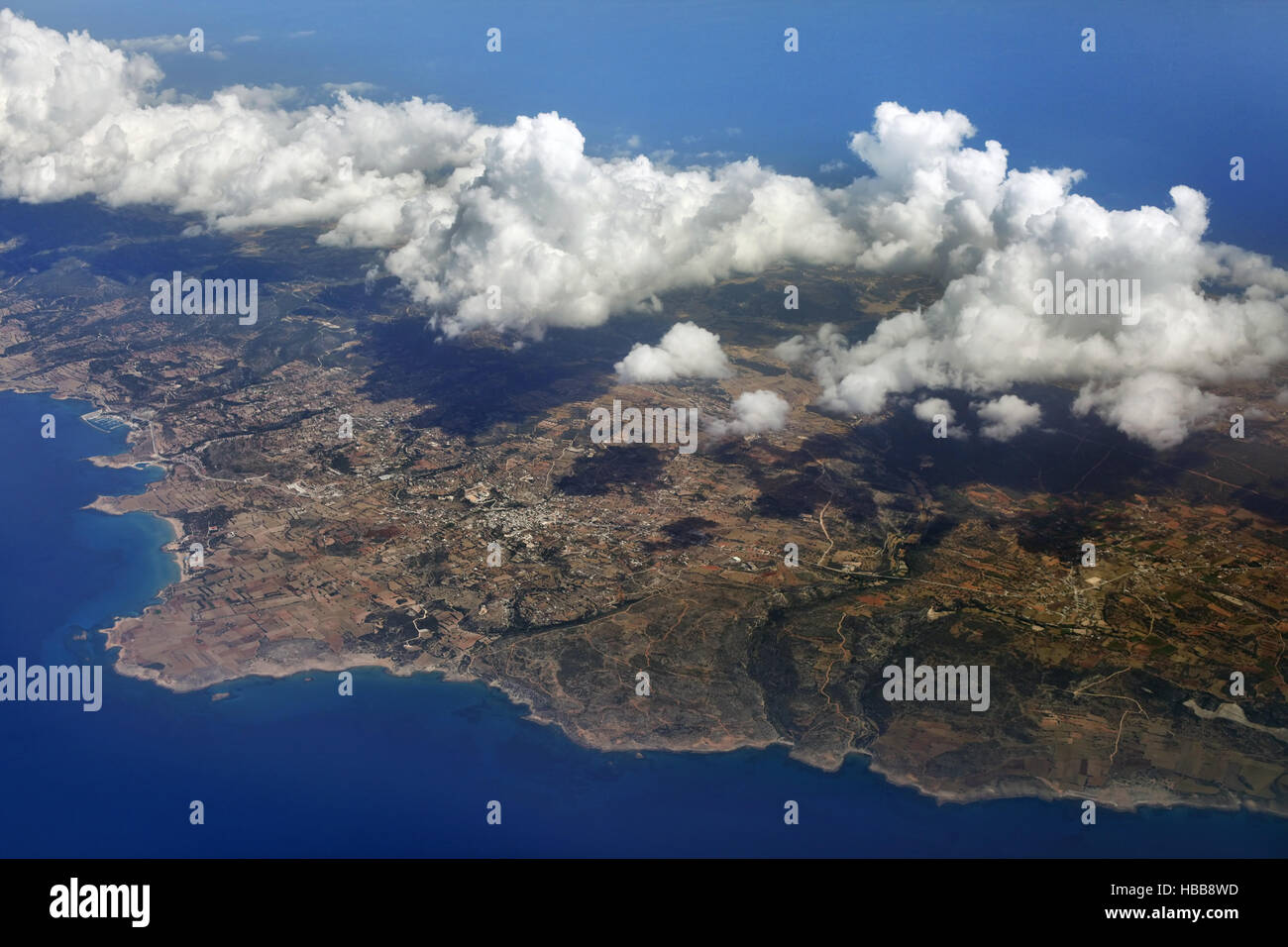 Aerial view on Cyprus Stock Photo - Alamy
