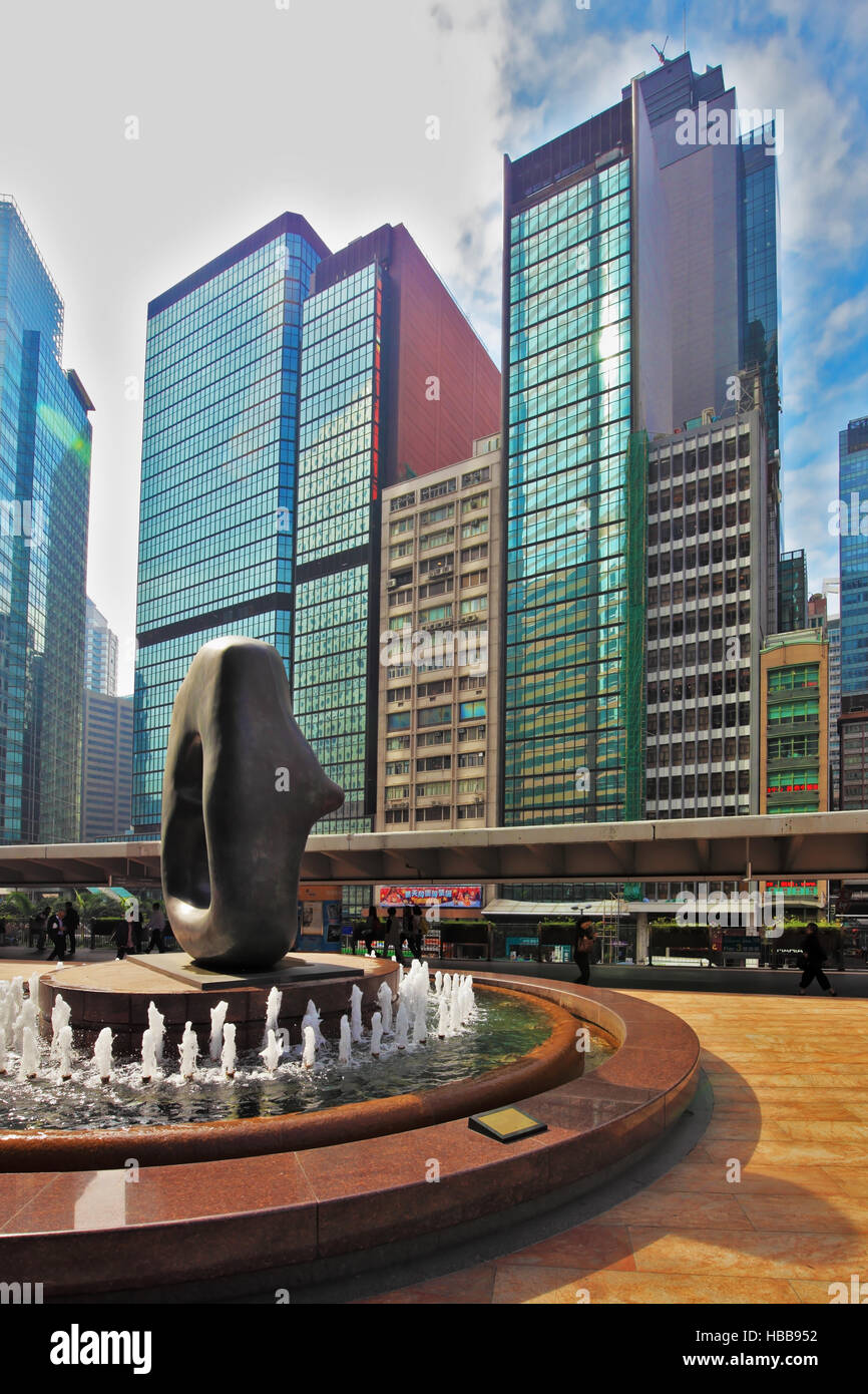 Square decorated with fountain Stock Photo - Alamy