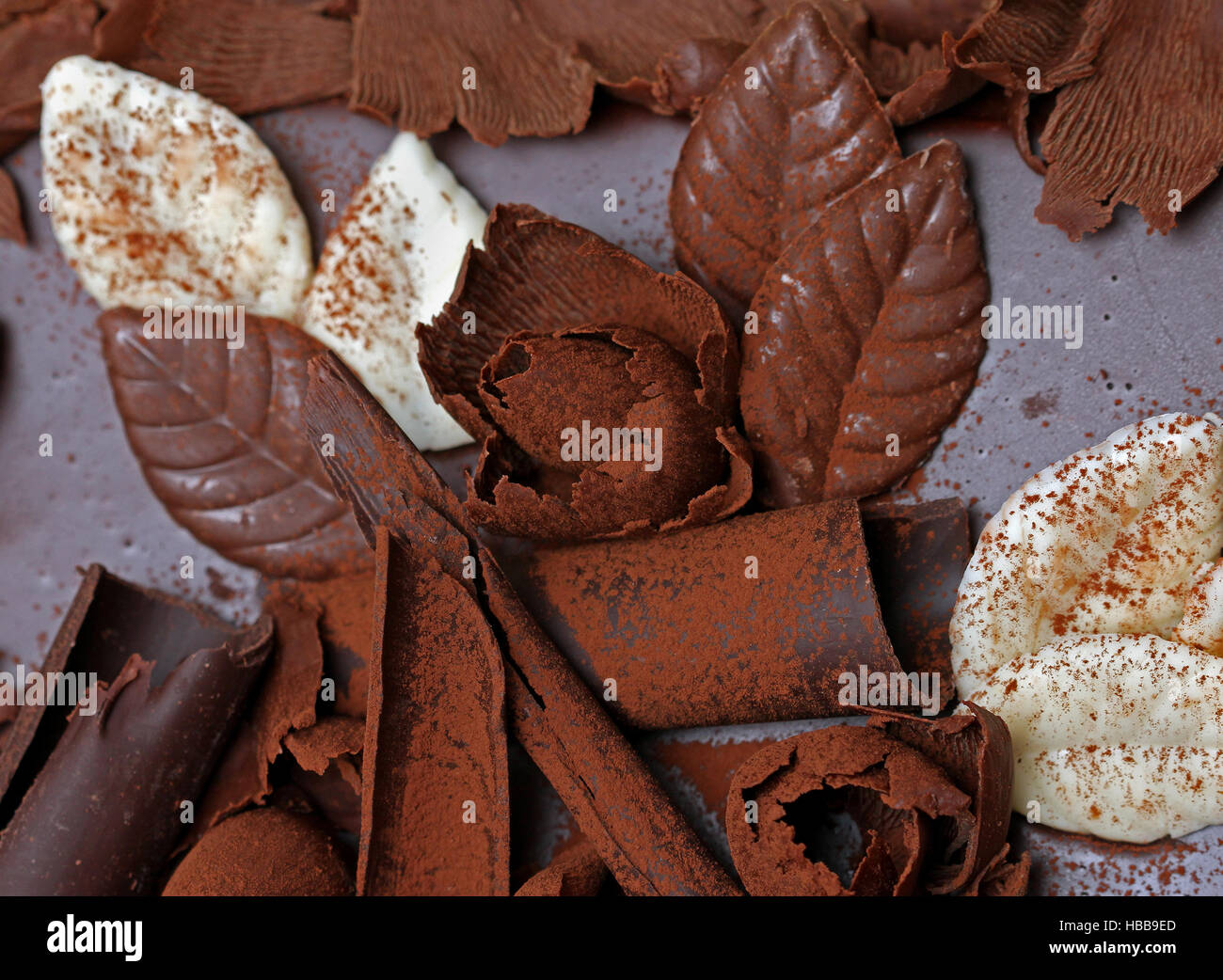 Dark chocolate cake decorations hi-res stock photography and images - Alamy