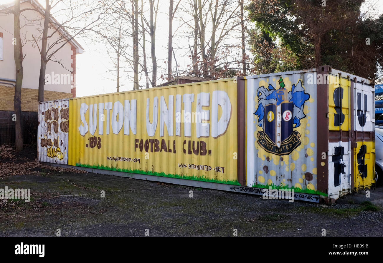 Sutton united football ground hi-res stock photography and images - Alamy
