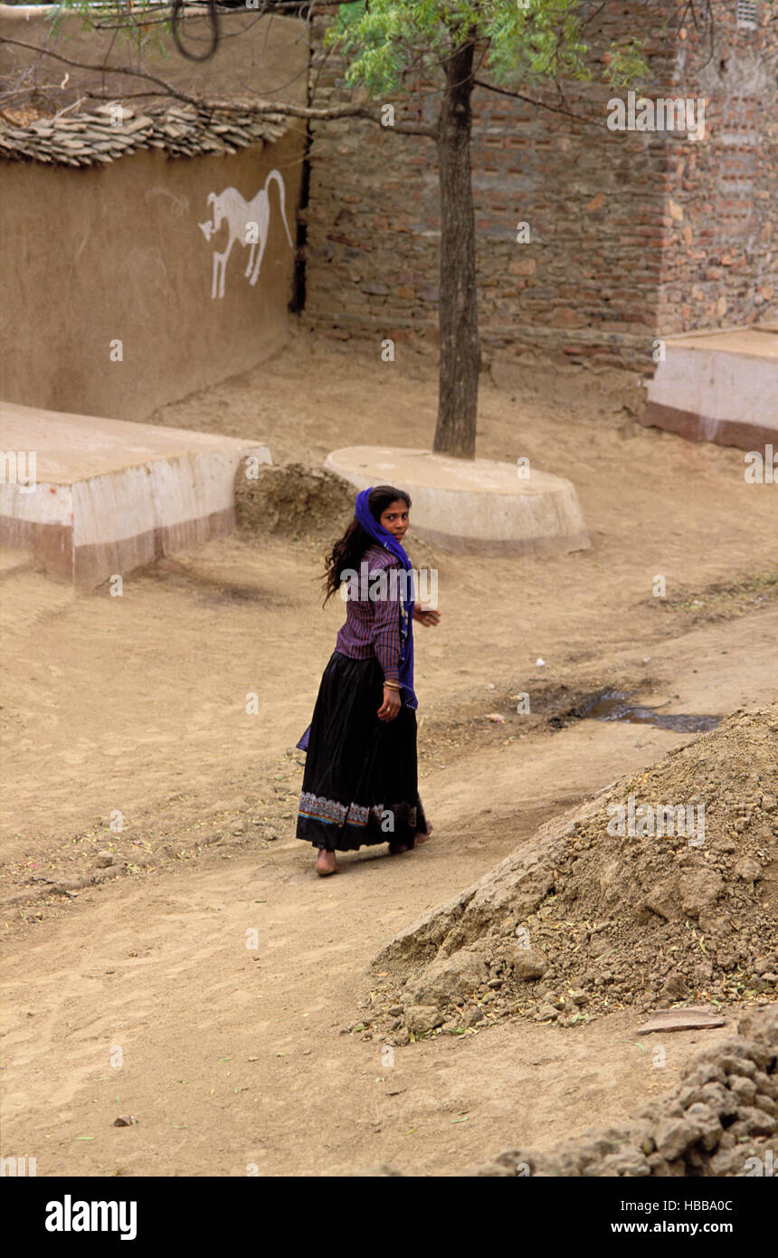 Inde - Rajasthan - Village des environs de Tonk Stock Photo - Alamy