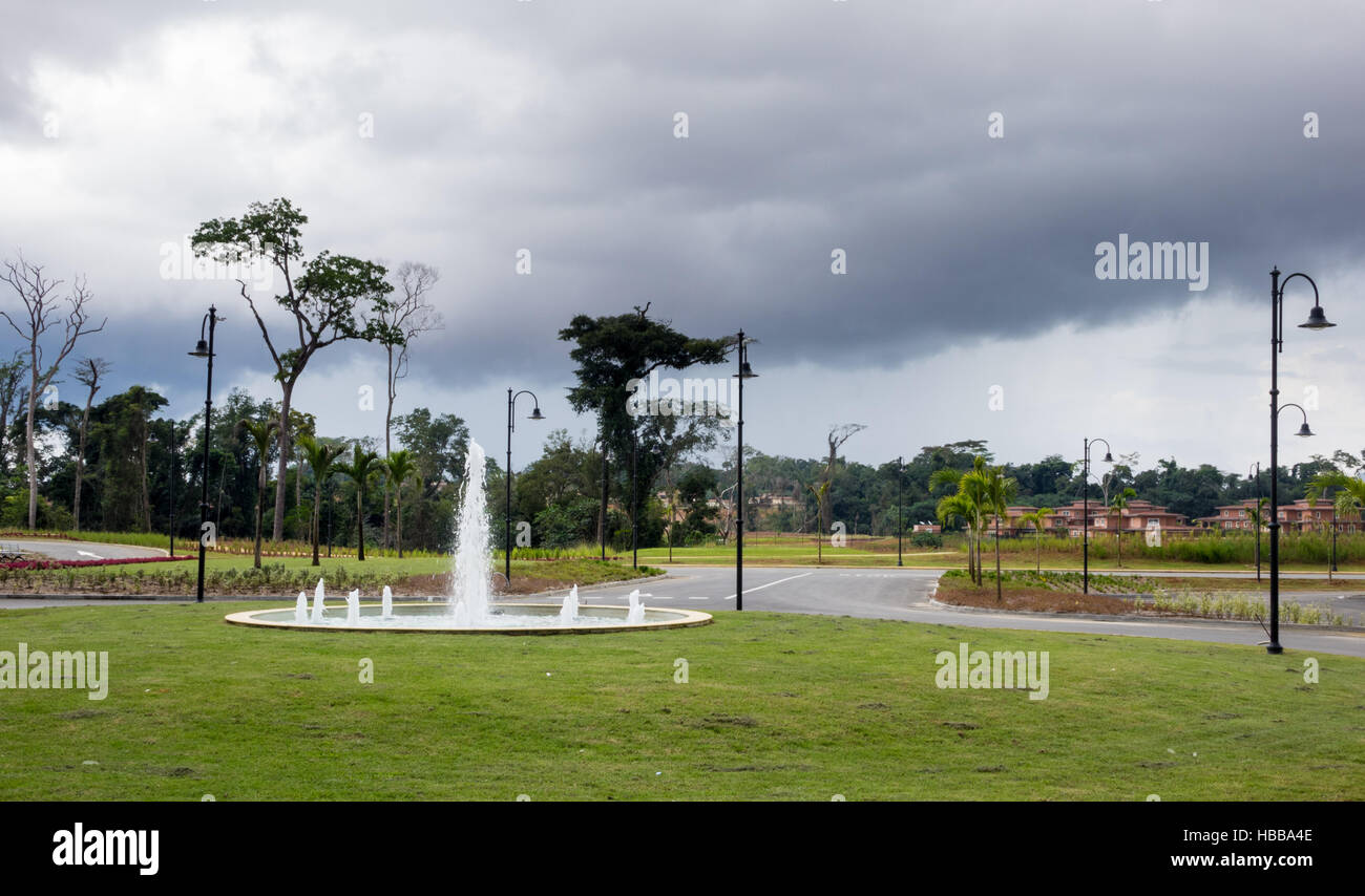 Construction of new capital of Oyala in EG Stock Photo - Alamy