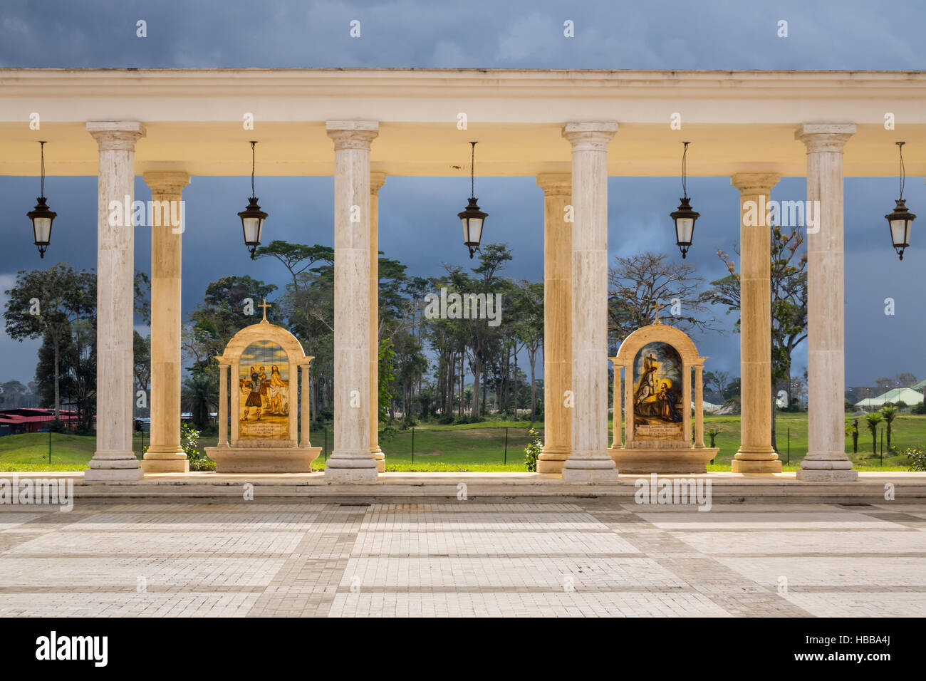 Basilica of Mongomo in Equatorial Guinea Stock Photo - Alamy