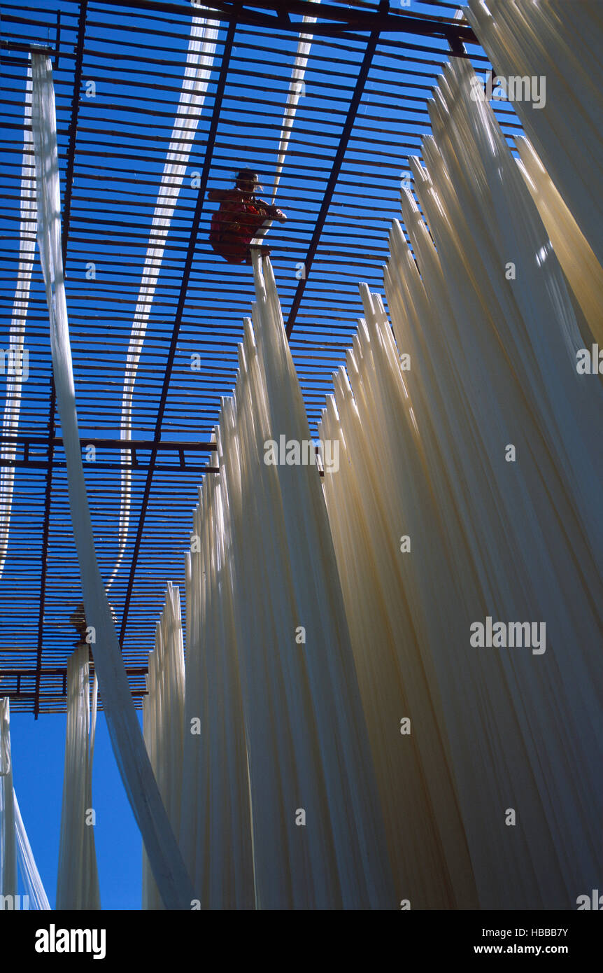 Inde. Rajasthan. Usine de sari. // India. Rajasthan. Sari factory Stock ...