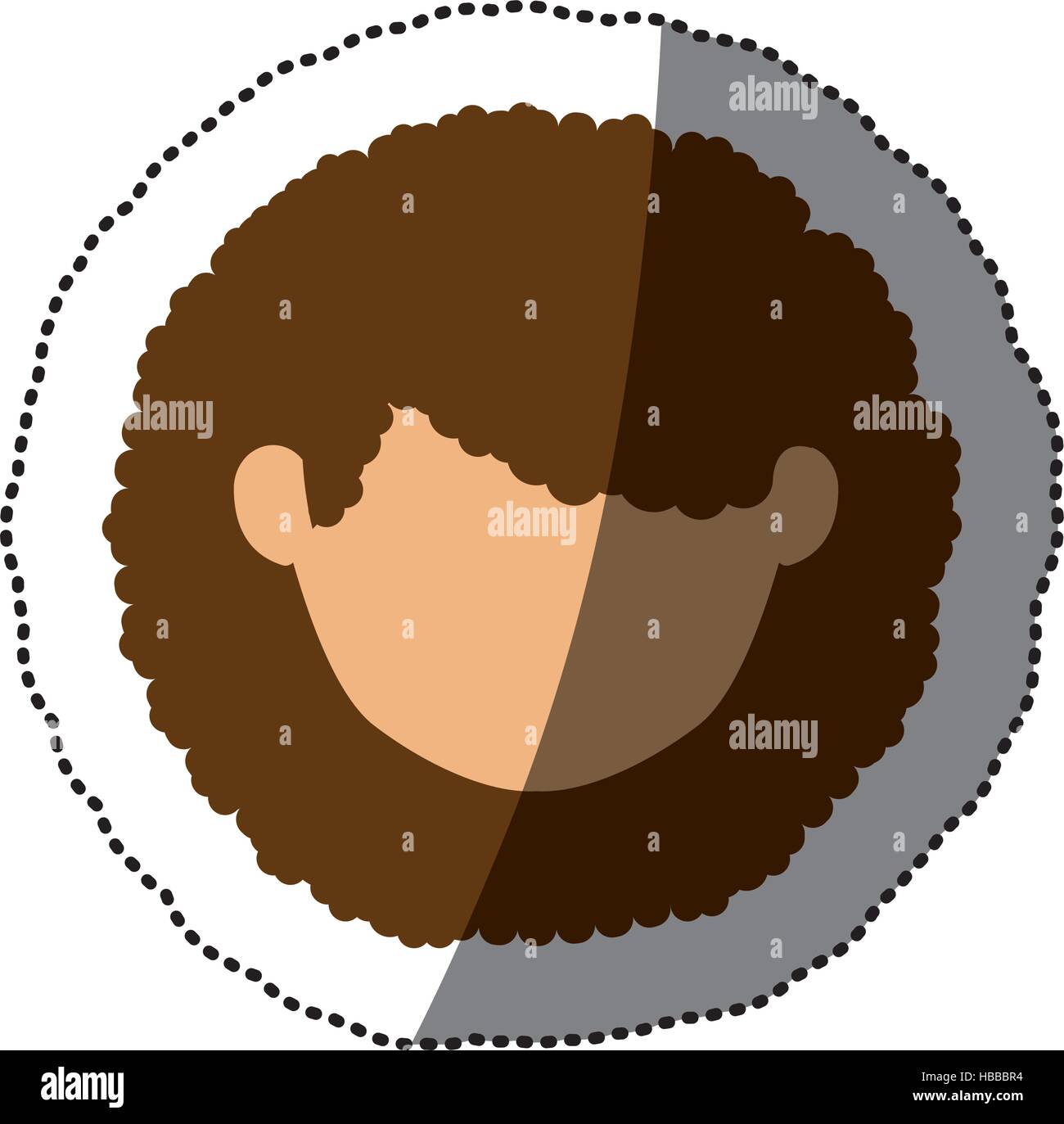 Woman head icon. Girl female avatar person people and human theme ...