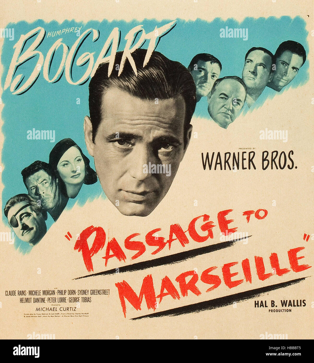 PASSAGE TO MARSEILLE, Claude Rains, Philip Dorn, Michele Morgan ...