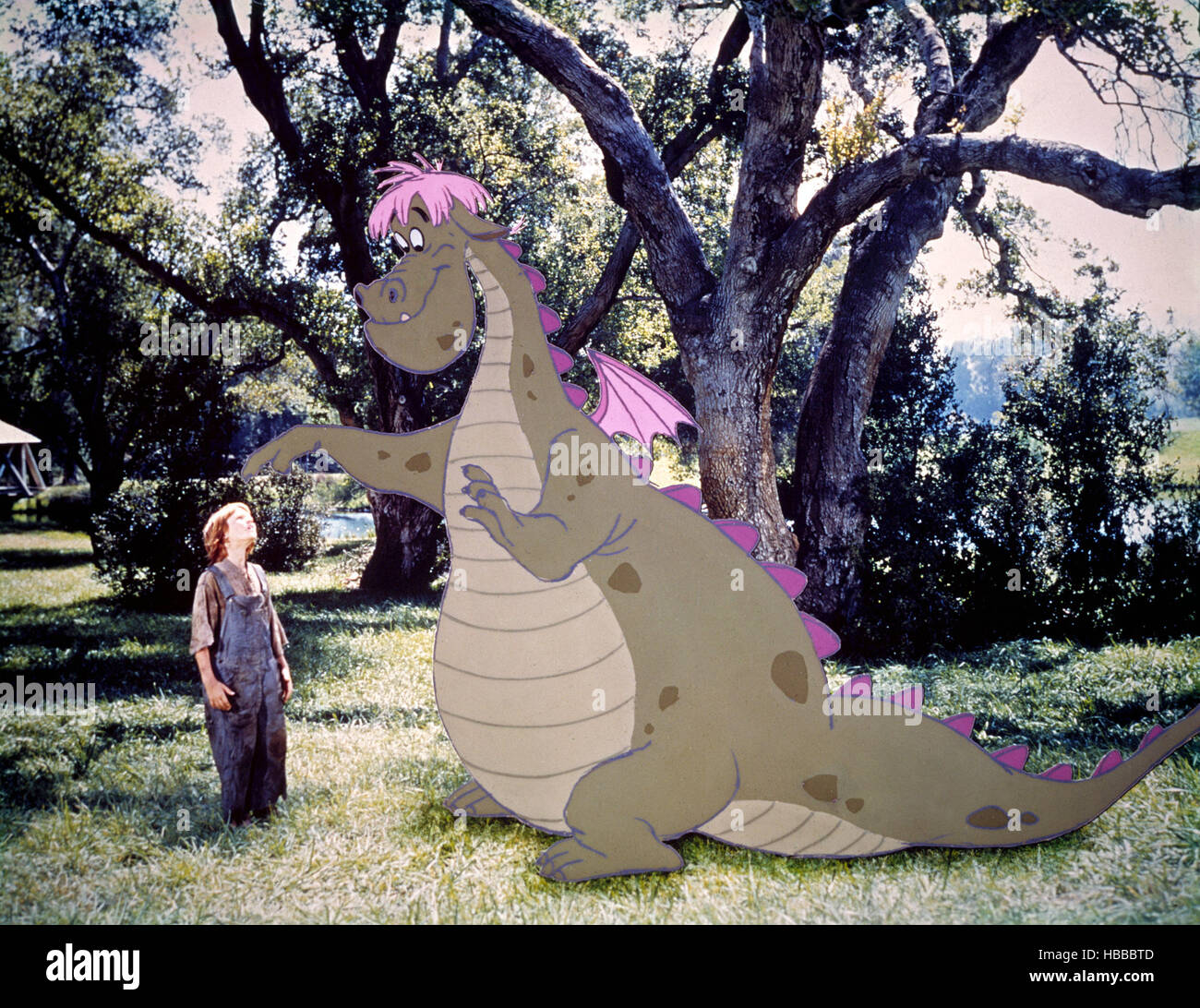 PETE'S DRAGON, Sean Marshall and Elliot the dragon, 1977 Stock Photo ...