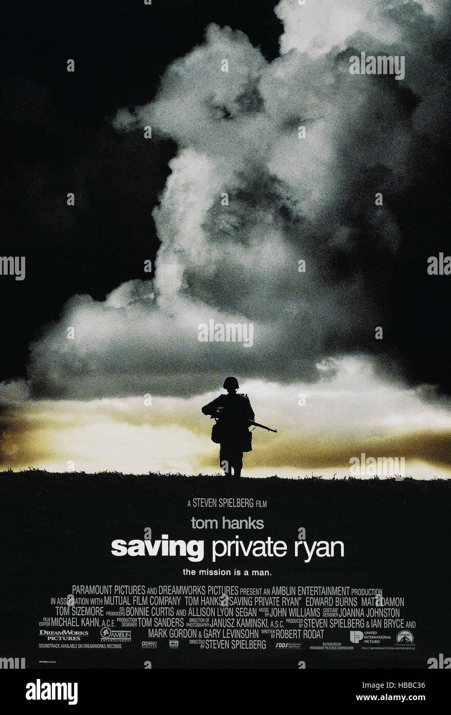 SAVING PRIVATE RYAN, US poster art, 1998. ©Dreamworks/courtesy Everett ...