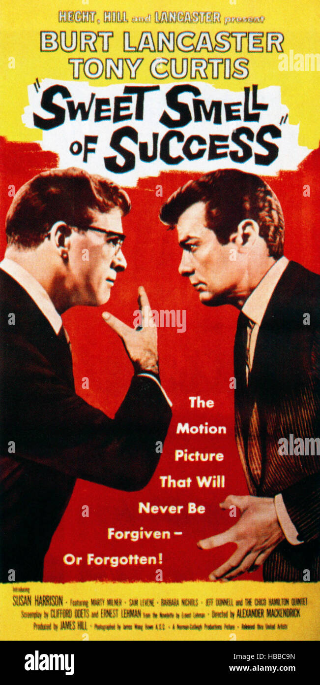 SWEET SMELL OF SUCCESS, Burt Lancaster, Tony Curtis, 1957 Stock Photo ...