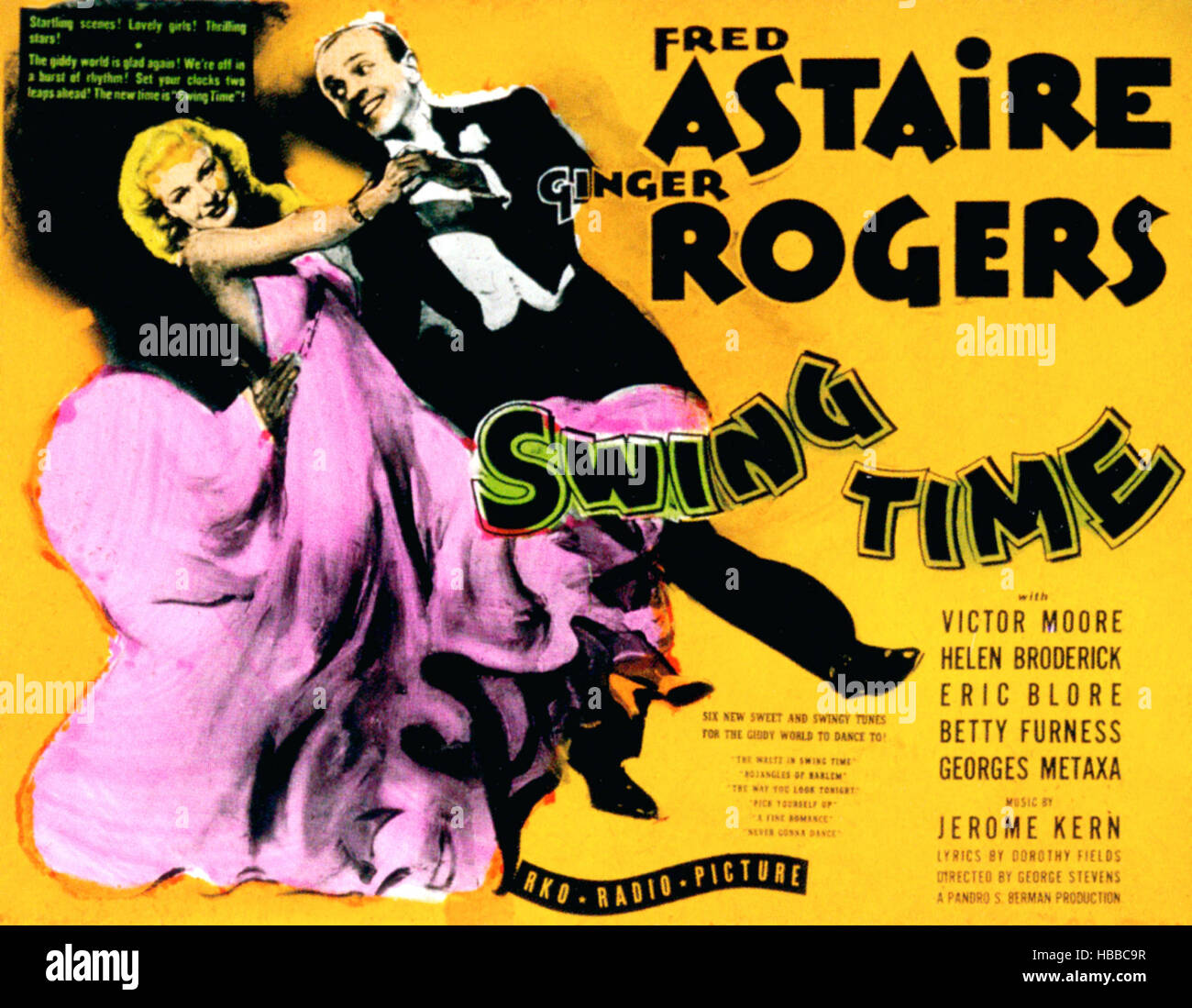 SWING TIME, Ginger Rogers, Fred Astaire, 1936 Stock Photo - Alamy