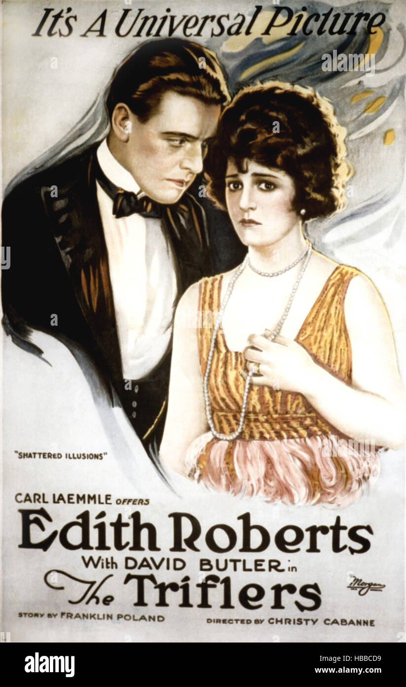 THE TRIFLERS, from left: Forrest Stanley, Edith Roberts, 1920 Stock ...