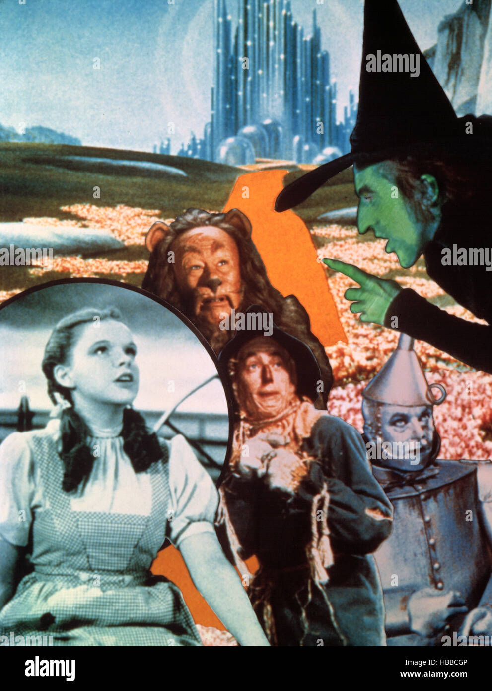 THE WIZARD OF OZ, Judy Garland, Bert Lahr, Ray Bolger, Jack Haley ...