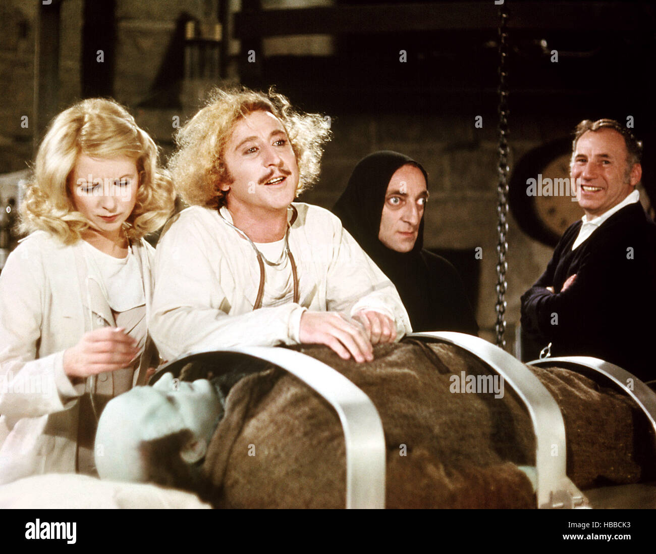 YOUNG FRANKENSTEIN, Teri Garr, Peter Boyle, Gene Wilder, Marty Feldman ...