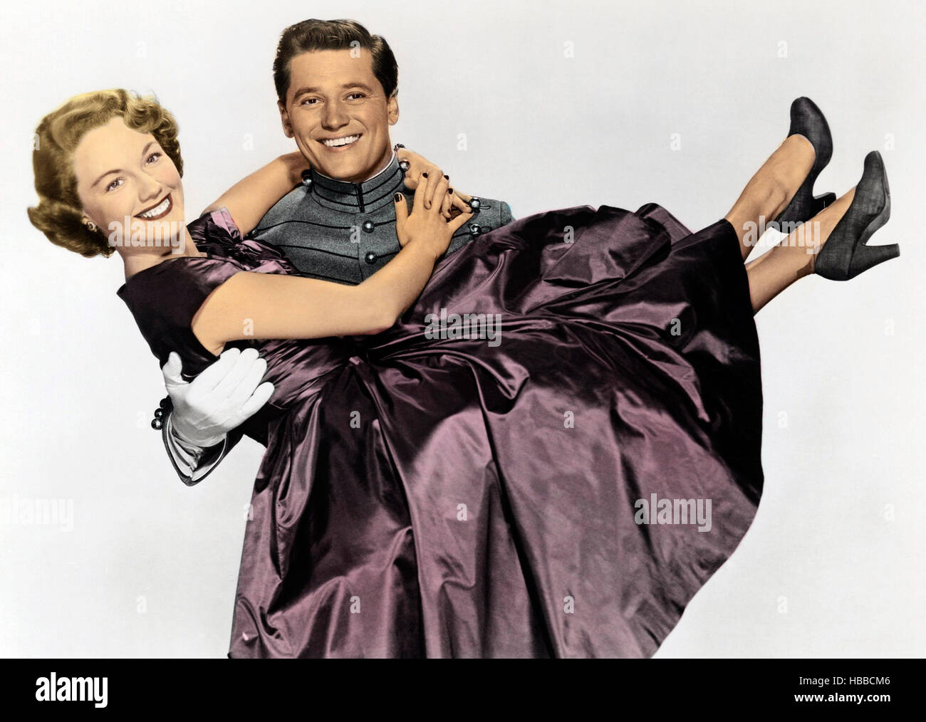 ABOUT FACE, from left: Virginia Gibson, Gordon MacRae, 1952 Stock Photo ...