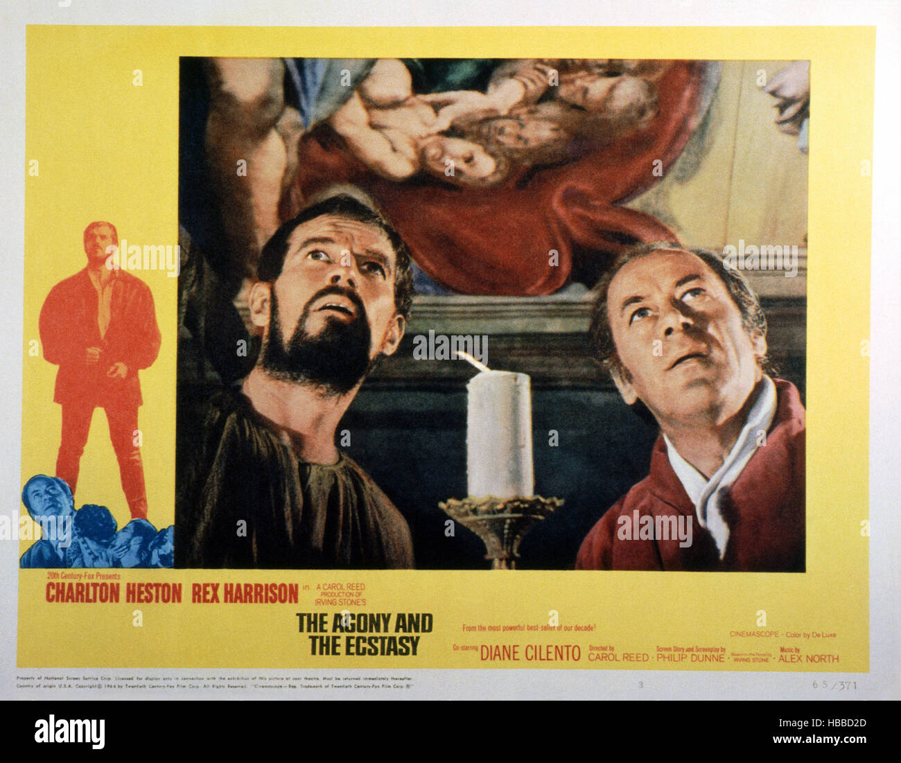 THE AGONY AND THE ECSTASY, from left: Charlton Heston, Rex Harrison, 1965 Stock Photo - Alamy