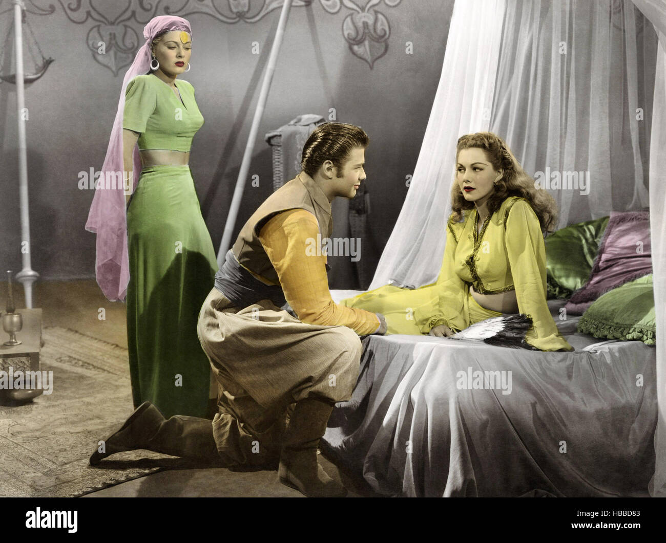 ALI BABA AND THE FORTY THIEVES, from left: Ramsay Ames, Turhan Bey ...