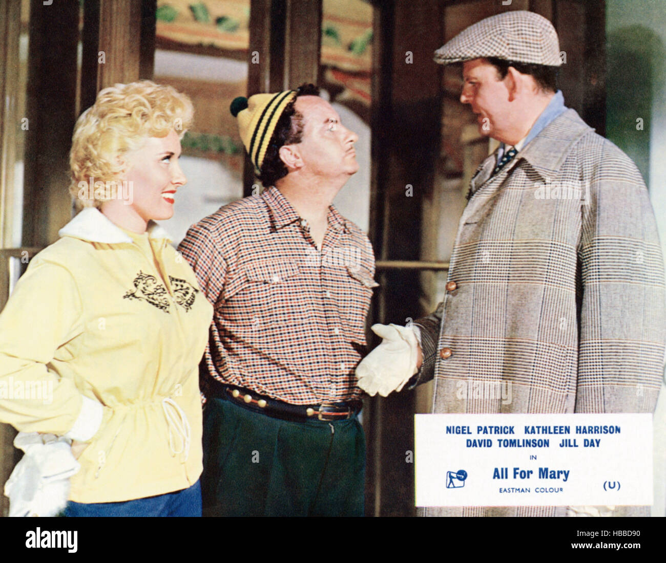 ALL FOR MARY, from left: Jill Day, Leo McKern, David Tomlinson, 1955 ...