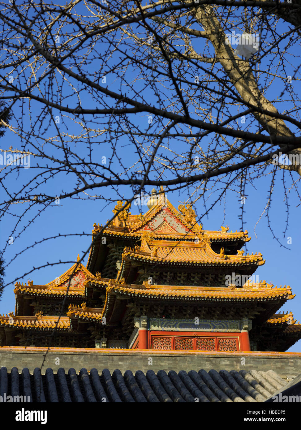 Corner turret ,The Forbidden City, Beijing, China Stock Photo - Alamy
