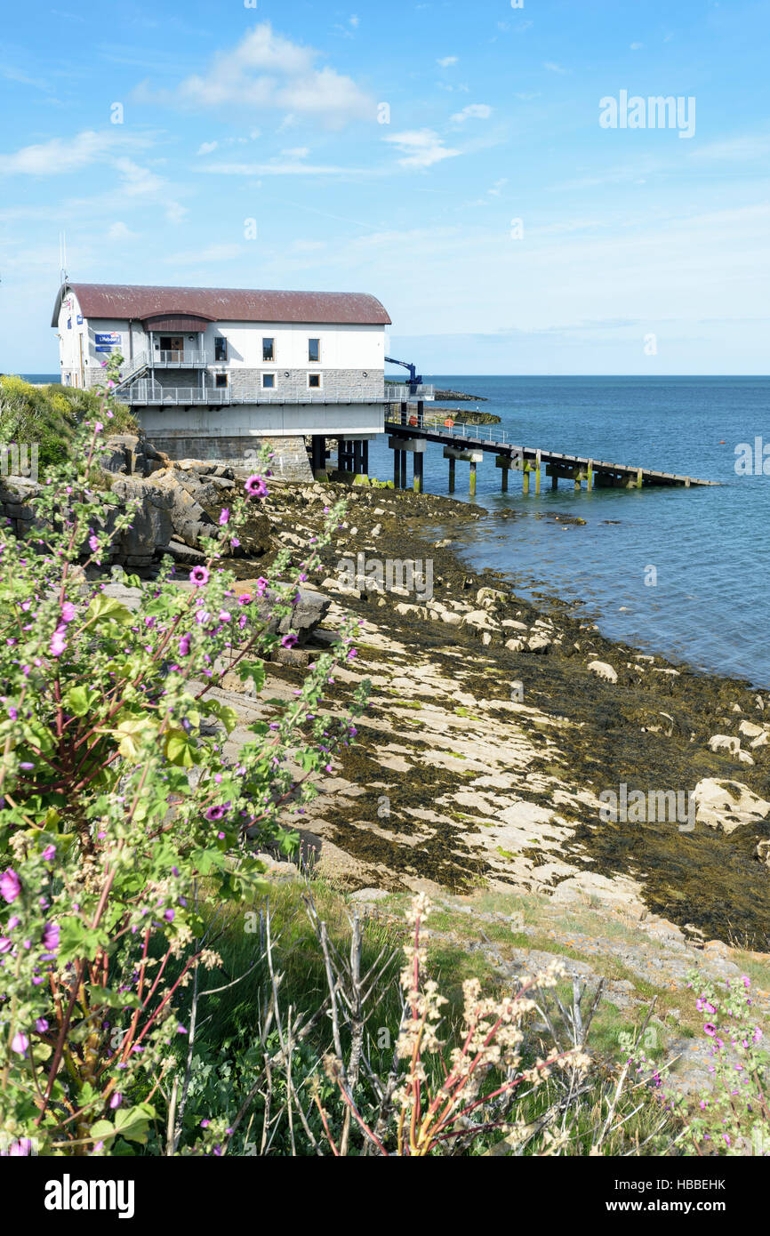 The new Moelfre Lifeboat station 2016 on Anglesey North Wales Stock ...